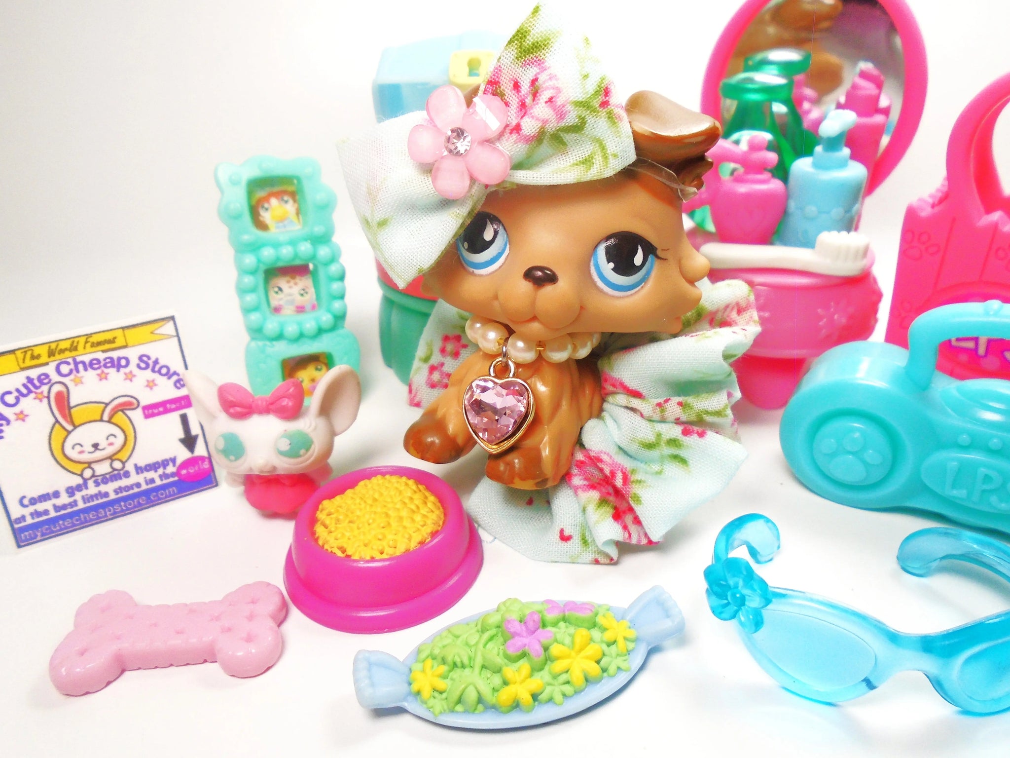 Littlest Pet Shop Collie #893 with Unique and Cute accessories– My Cute ...
