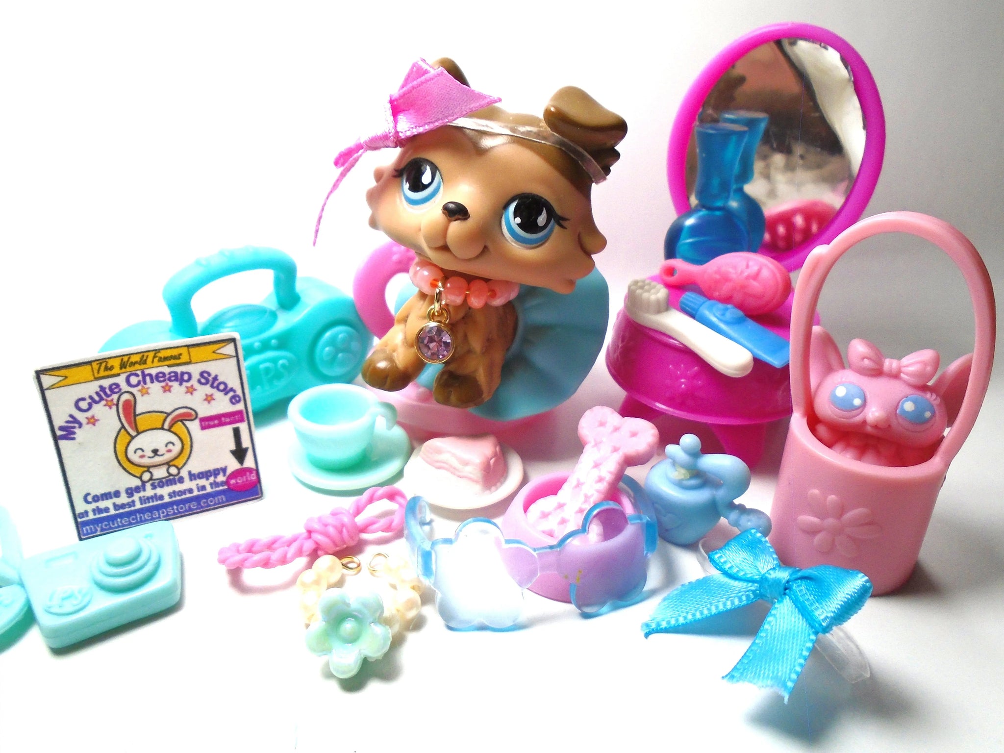 Littlest Pet Shop Collie dog #893 with cute and unique accessories– My ...